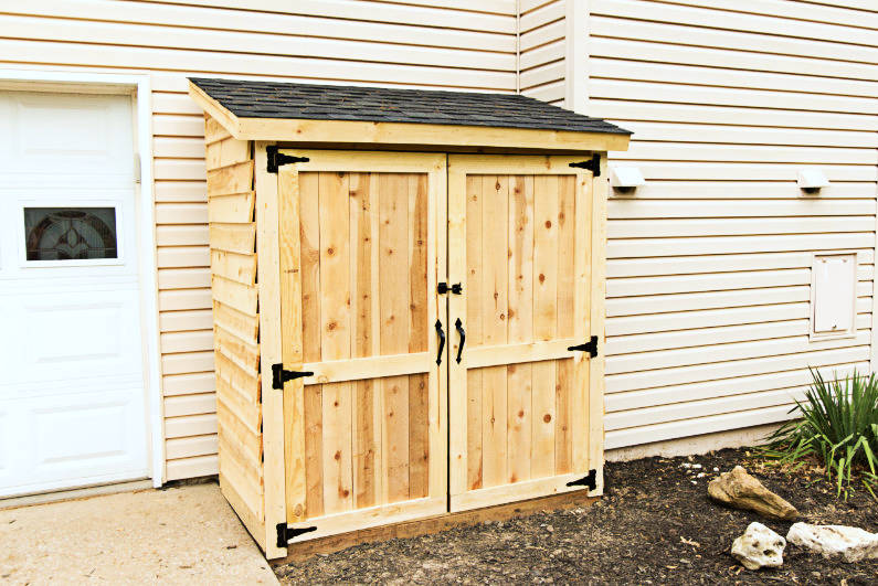 WE BUILT A MINI SHED FOR OUTDOOR TOYS - Grove House Reno