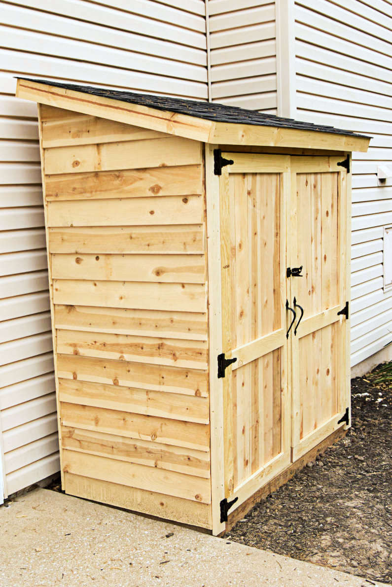 WE BUILT A MINI SHED FOR OUTDOOR TOYS - Grove House Reno