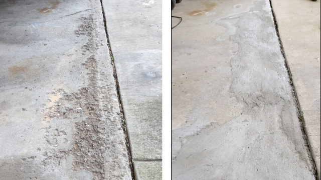 DIY PITTED CONCRETE FLOOR PATCH | GARAGE RENOVATION - Grove House Reno